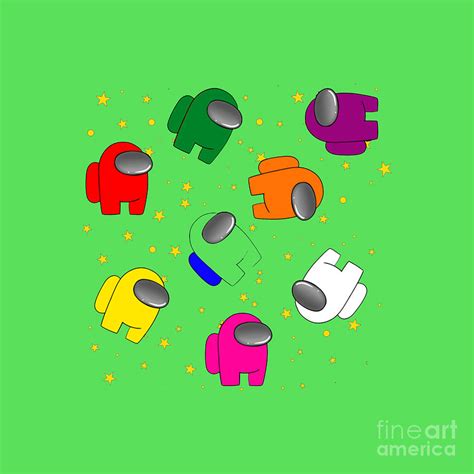 Colorful Among Us Drawing By Claud M Wilcox Fine Art America
