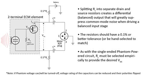 Diy Balanced Low Noise And Distortion Connection Of Electret Condenser