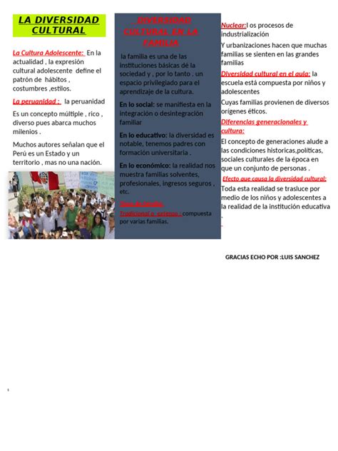 Triptico Diversidad Cultural Pdf