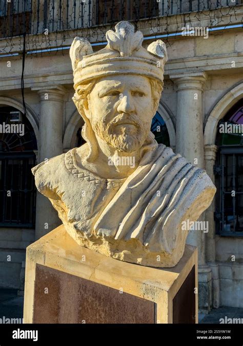 Statue Of King Alfonso V King Of Leon Was The King Of Leon From 999 To