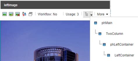 sitecore experience editor components hierarchy