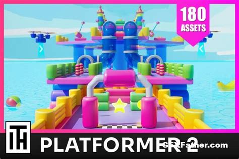 Unity Assets Platformer 2 Obstacles Low Poly Asset Pack By Ithappy V2