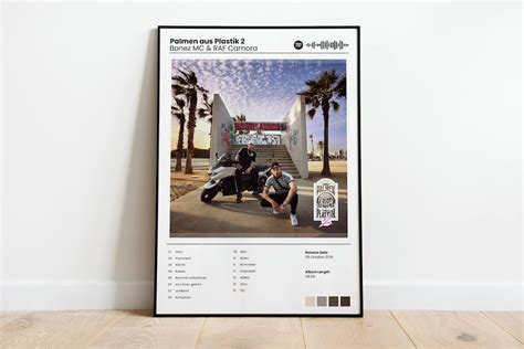 Album Poster Bonez MC Raf Camora Plastic Palm Trees 2 German Rap