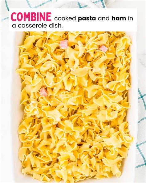 German Ham And Noodle Casserole Nudelauflauf