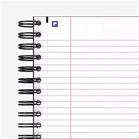 1 Subject Spiral Notebook College Ruled 8x10 Midnight Black Pricepulse