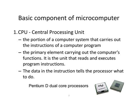 Intro To Microprocessor And Its Detailing And Applications Ppt
