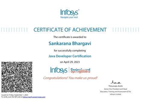 Bhargavi Sankarana On Linkedin Java Coding Javadeveloper Programming Infosysspringboard