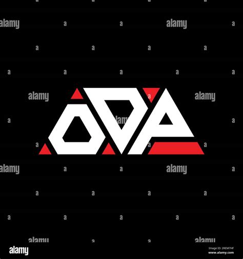 Odp Triangle Letter Logo Design With Triangle Shape Odp Triangle Logo Design Monogram Odp
