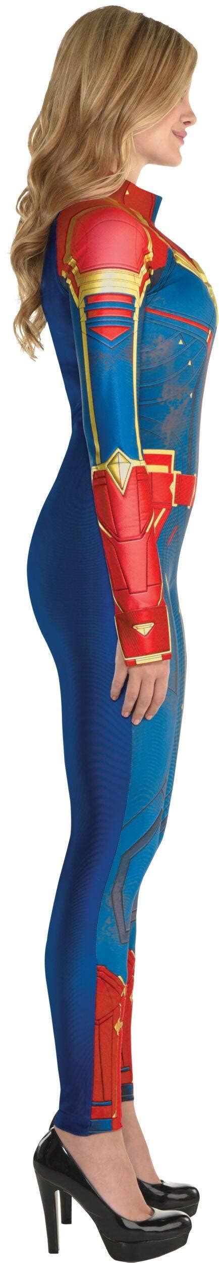 Womens Disney Marvel Captain Marvel Bluered Jumpsuit Halloween