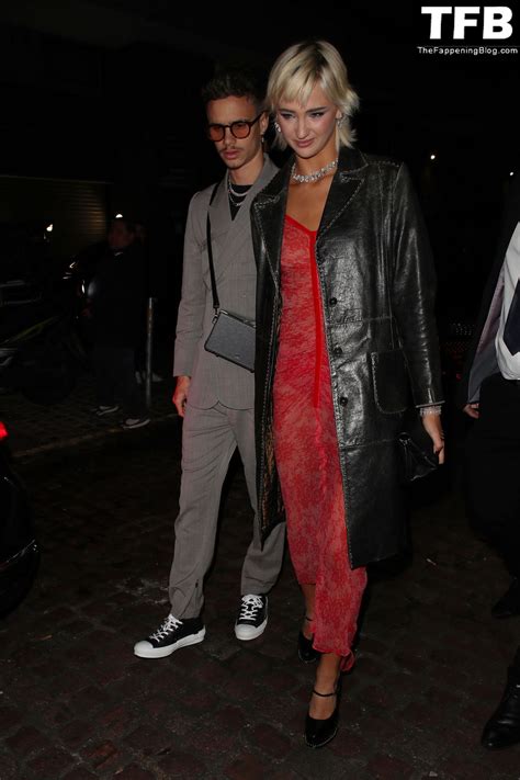 Mia Regan Is Seen Braless While Attending The Fashion Awards 2022 After