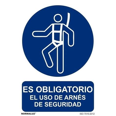 Señal Pvc Obligatorio Uso ArnÉs 30x40cm Refrd21001 Jaype Menorca