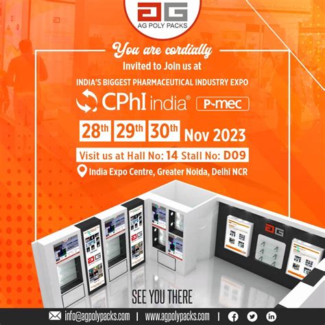 Shefali Gupta On Linkedin Cphi2023 Agpolypacks Exhibition2023 Exhibitor Packagingsolutions…