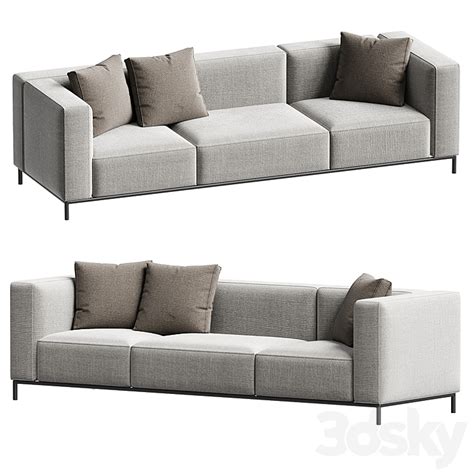 Cassina Mex Hi Sofa Design Piero Lissoni Sofa 3d Model