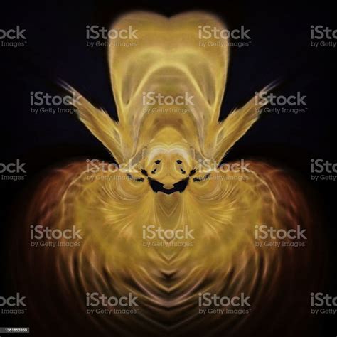밝은 색상의 키가 큰 수염 새틴 질감의 홍채의 밝은 꽃 판타지가 평범한 어두운 배경을 배경으로 합니다 0명에 대한 스톡 사진 및