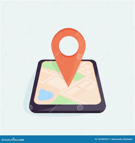 Mobile Navigation Concept Smartphone With Gps City Map On Screen With Map Pointer Flat Design