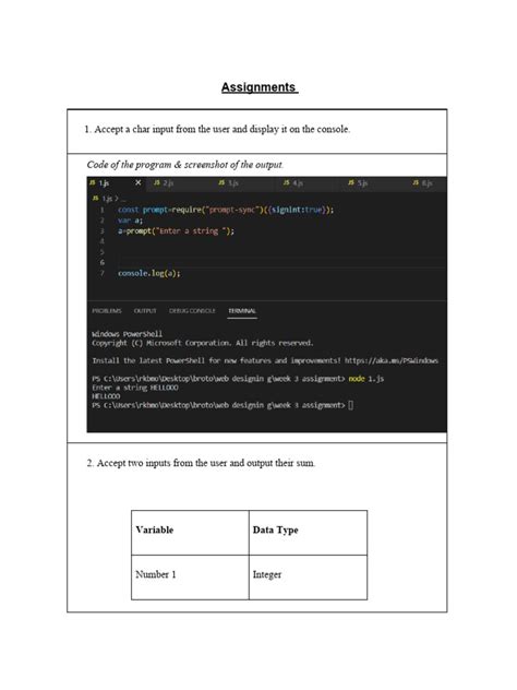 Javascript Domain Fundamentals Assignments Pdf Computer Program Programming