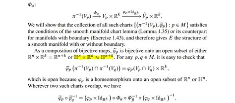 Proof Explanation A Couple Of Questions Regarding The Vector Bundle Chart Lemma Mathematics
