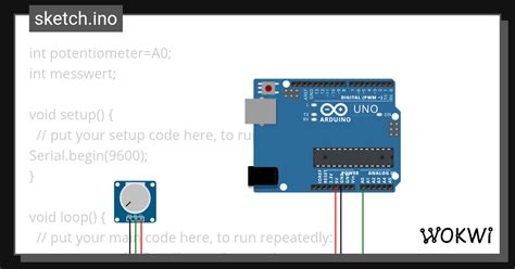 Potentiometer Wokwi Esp32 Stm32 Arduino Simulator