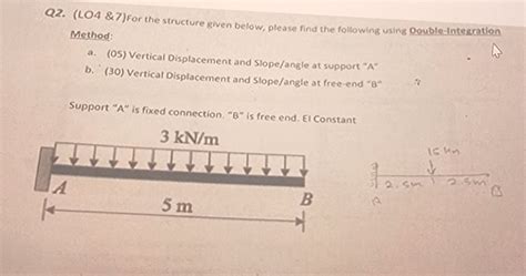 [solved] Q2 Lo4 And 7 For The Structure Given Below P