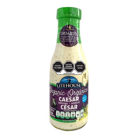 Aderezo César orgánico Litehouse 332 ml Walmart