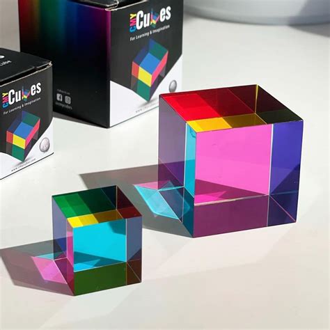 Cmy Cubesoriginal 50mm Cyan Magenta And Yellow Cube Optical Color Desertcart Japan