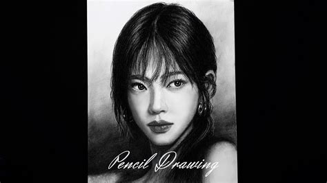 에스파 카리나유지민 그리기 Drawing Aespa Karini 연필 초상화bts Pencil Portrait