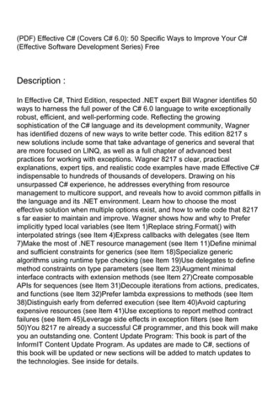 PDF Effective C Cover