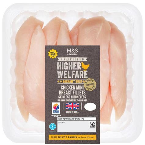 Mands Oakham Gold Mini Chicken Breast Fillets Ocado