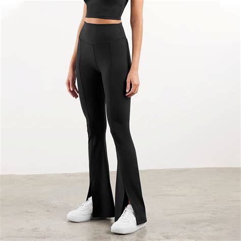 Sy 0824 Customized High Stretch Wide Leg Yoga Leggings Naked Feeling