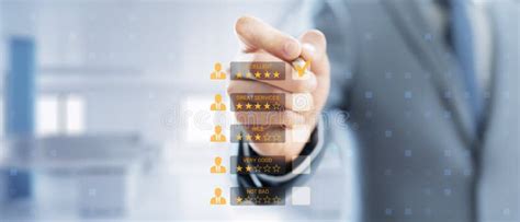 Customer Feedback And Rating System Illustrated On Virtual Interface