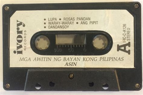 Asin Mga Awitin Ng Bayan Kong Pilipinas Philippine Cassette Archive