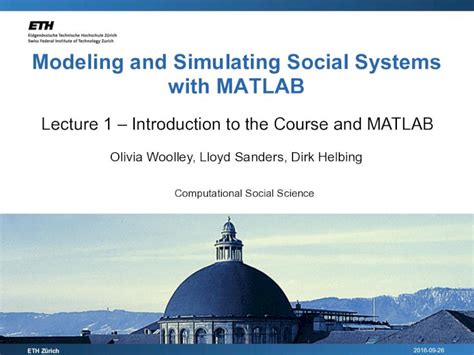 Pdf Modeling And Simulating Social Systems With Matlab · 2016 9 26