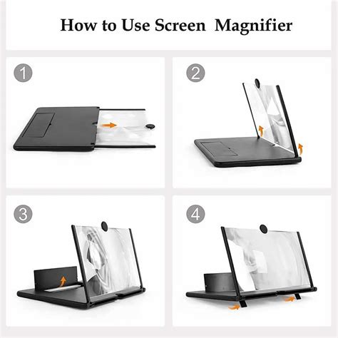 12" Screen Magnifier for Cell Phone,-3D HD Magnifing Screen Enlarger ...