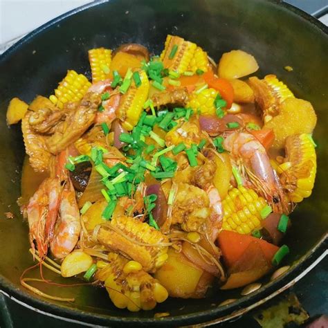 【啤酒鲜虾鸡翅煲图片】41143pf9下厨房