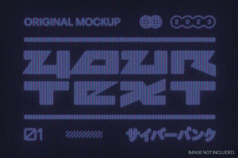 Premium Psd Crt Screen Text Effect