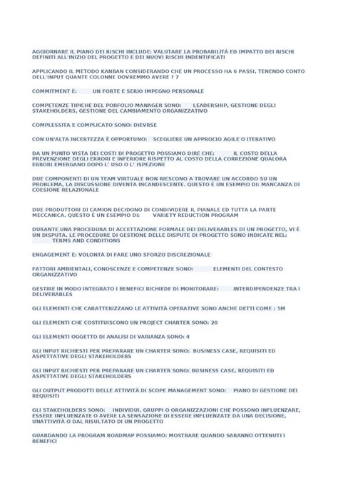 Test Gestione Dellinnovazione E Dei Progetti Unimercatorum Docsity