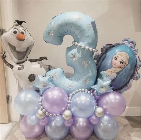 Frozen Elsa Olaf Foil Diy Balloon Sculpture Kit Birthday Etsy