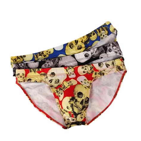 Мужской сексуальный купальник бикини треугольный купальник с принтом с низкой талией мужские
