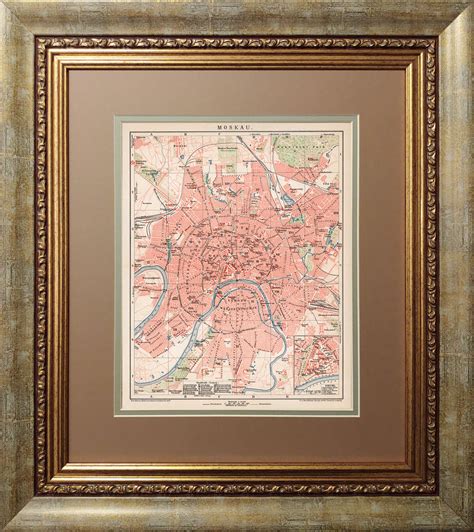 Старинные карты Москвы, исторические планы Москвы - купить с бесплатной ...