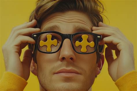 Mirror Neurons Synaptic Plasticity Playful Yet Profound Conceptual Image Of A Young Man Wearing