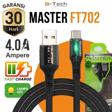 Led Data Cable Fast Charging 4a Type C Pd Micro Usb Ios Lightning Android 1m Master Ft702 30
