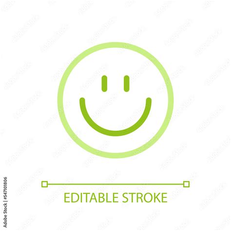 Smiling Emoji Pixel Perfect Color Linear Ui Icon Feelings Expression Positive Mood Online