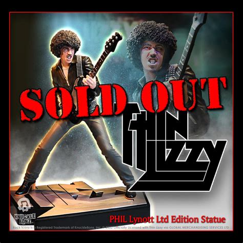 Thin Lizzy Phil Lynott Knucklebonz Statue