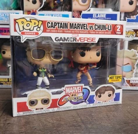 Captain Marvel Vs Chun Li Marvel Vs Capcom Infinite Gamerverse Funko