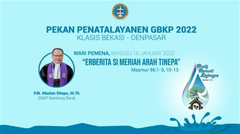 PEKAN PENATALAYANEN GBKP WARI PEMENA YouTube