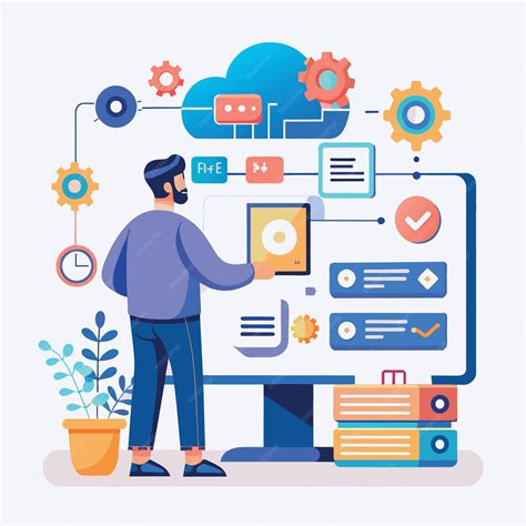 Premium Vector Api Application Programming Interface To Connect Between Software Or