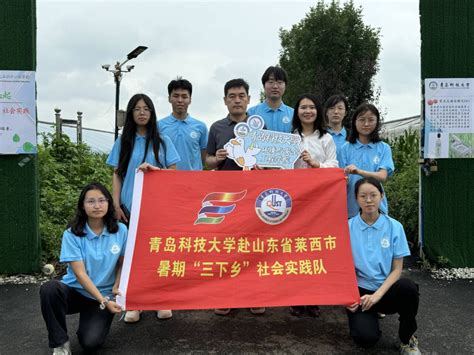 青岛科技大学环境学院暑期社会实践队伍赴莱西市开展乡村振兴环境助农活动 青岛科技大学环境与安全工程学院