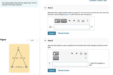 Solved Constants Periodic Table Two Long Parallel Wires Chegg Com