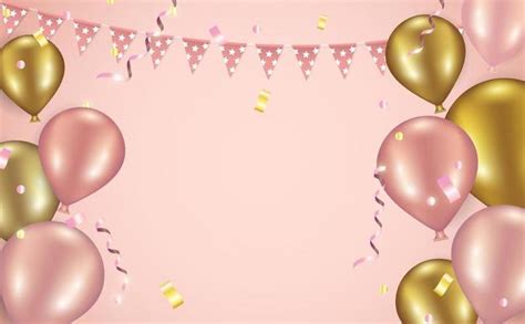 Pink Birthday Background Vector Art Icons And Graphics For Free Download