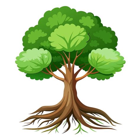 Premium Vector A Drawing Of A Tree With The Word Tree On It